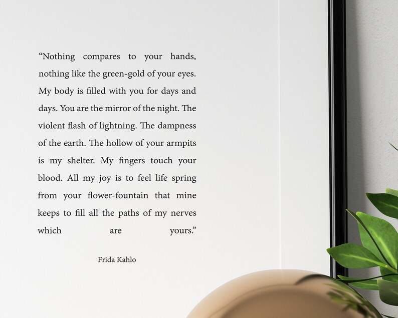 Frida Kahlo Love Letter to Diego Rivera Quote Love Romance Romantic ...