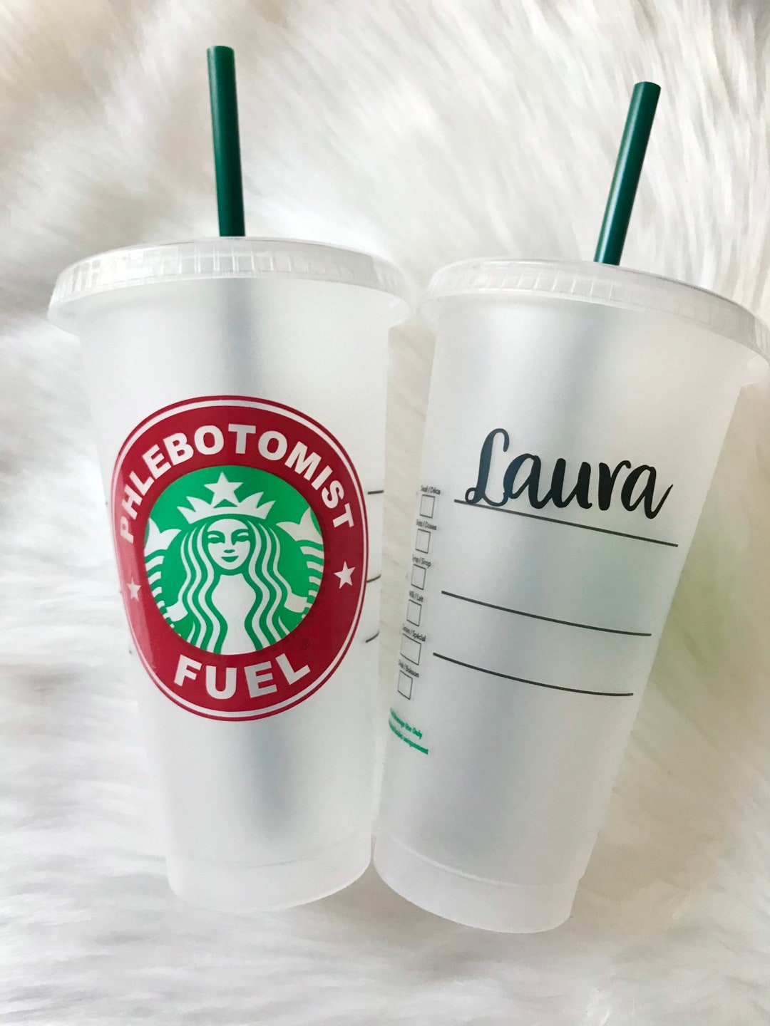 Phlebotomist Fuel Starbucks Cup Personalized With Vinyl Decal ...