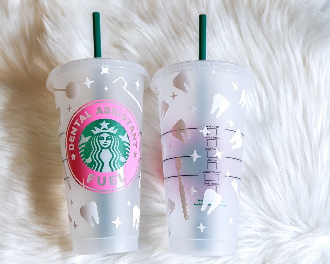 Dental Assistant Fuel Decal Wrap Starbucks Cup, Dental Assistant Gift ...