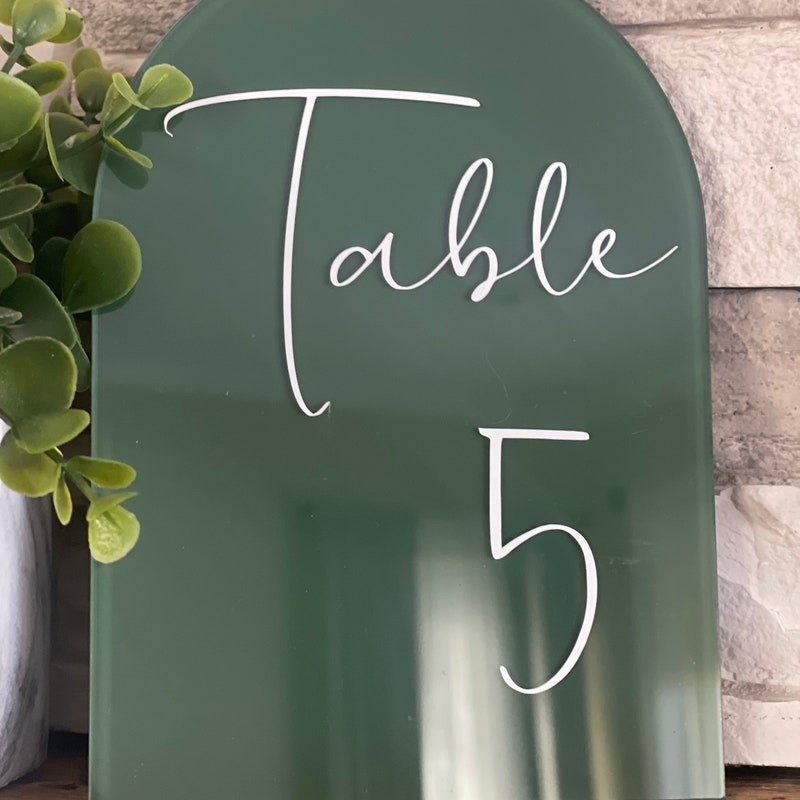 Acrylic Table Numbers Wedding - Etsy