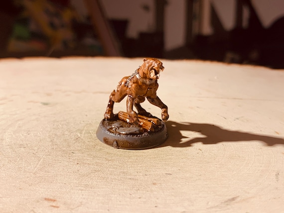 Hell Hound/Ghoul/Evil Dog Miniature Hand Painted for Dungeons | Etsy