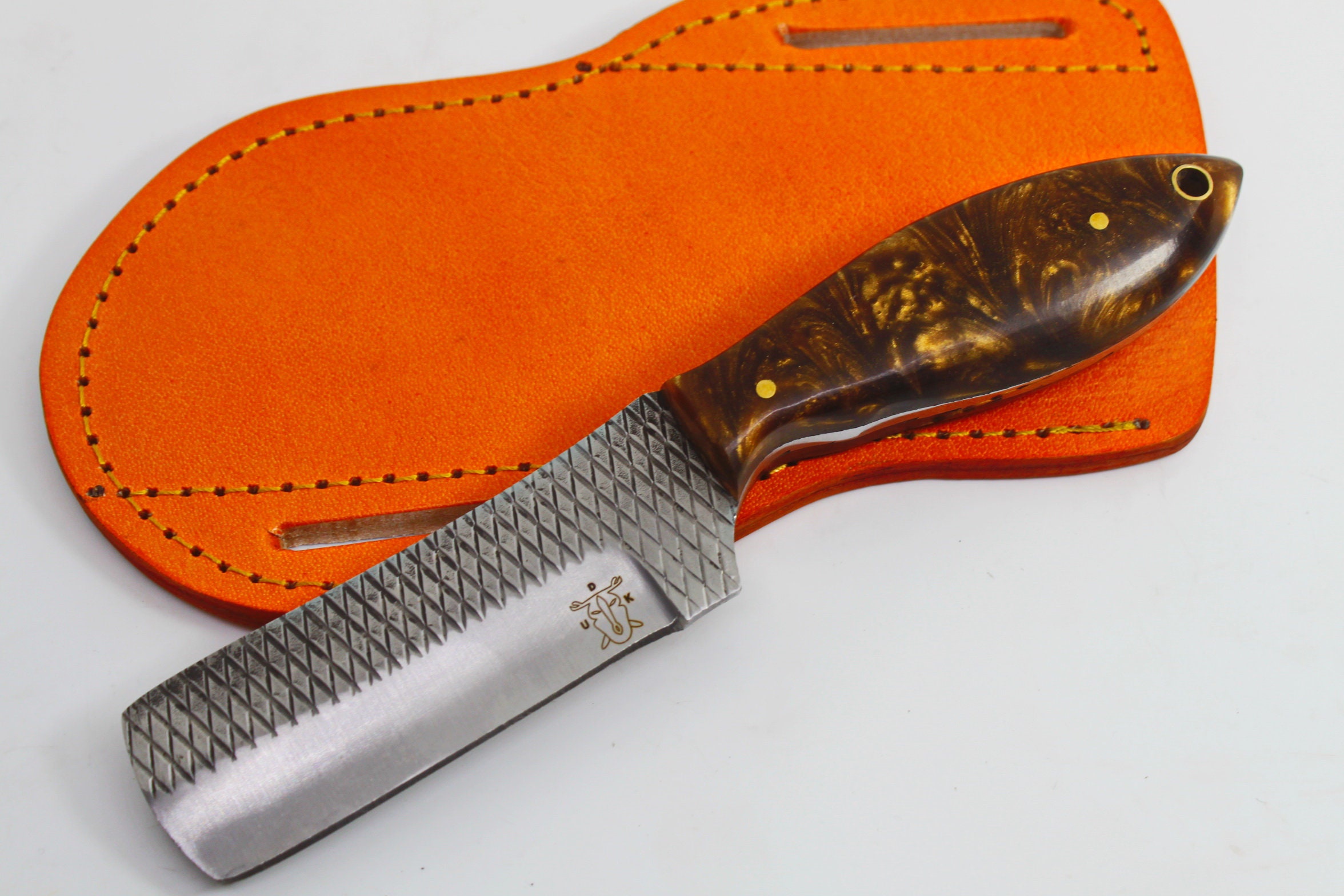 Farrier's Rasp Blade Bull Cutter Knife W/ Polypearl Resin - Etsy