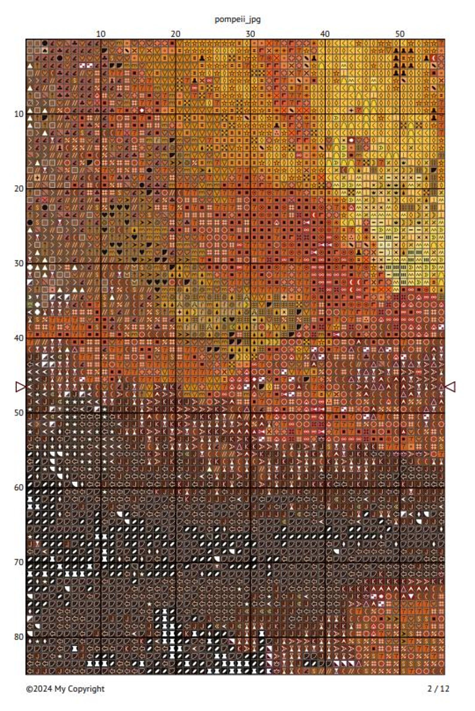 Pompeii Cross Stitch Kit - Etsy