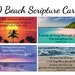 10 Beach Printable Scripture Cards -#C1- INSTANT DOWNLOAD, Assorted ...