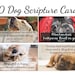 10 Dog Printable Scripture Cards -C2- INSTANT DOWNLOAD, Cute Dog Puppy ...