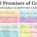 10 Promises of God Cards -C1- INSTANT DOWNLOAD, Watercolor Promises of ...