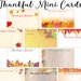 Thankful Printable Mini Cards- INSTANT DOWNLOAD, Digital Printable ...