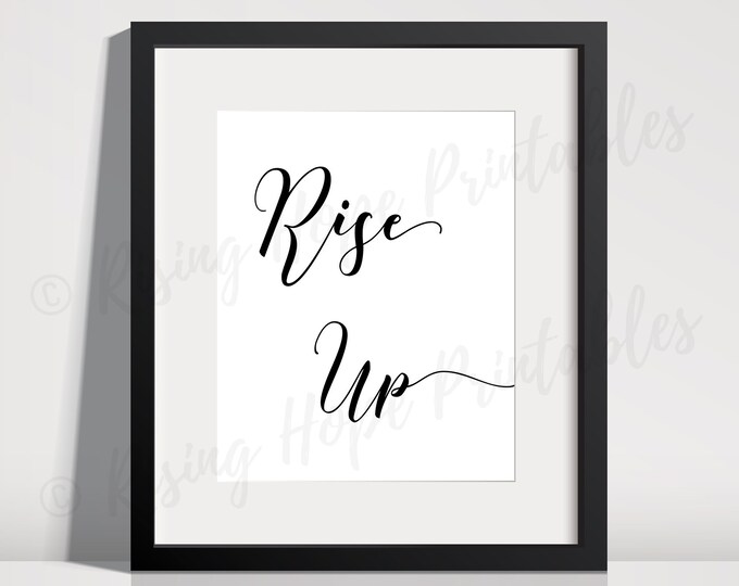 And I'll Rise up / Rise up / Quotes / Inspirational Sign / Wood Signs ...