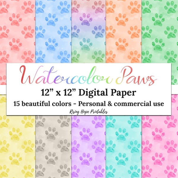 Watercolor Animal Prints - Etsy