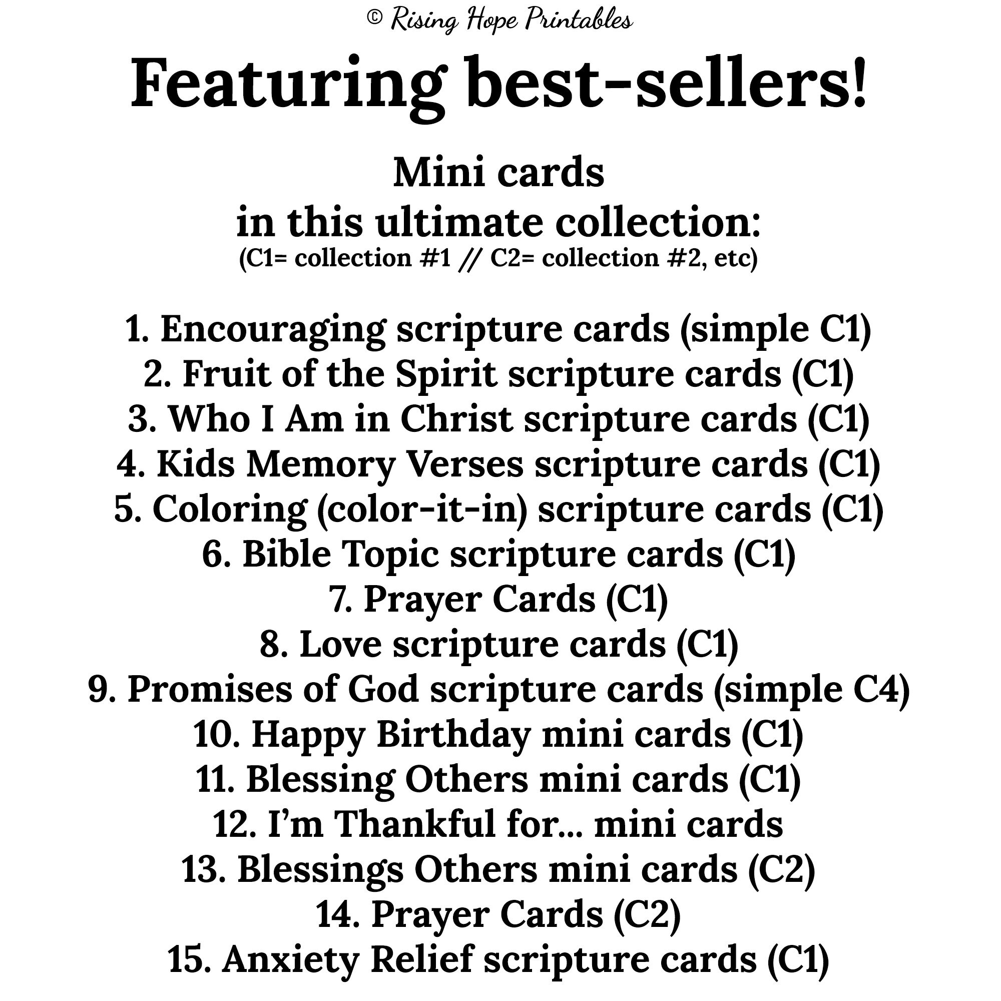 150 Scripture Cards Ultimate Collection DOWNLOAD 2x3.5 50% OFF ...