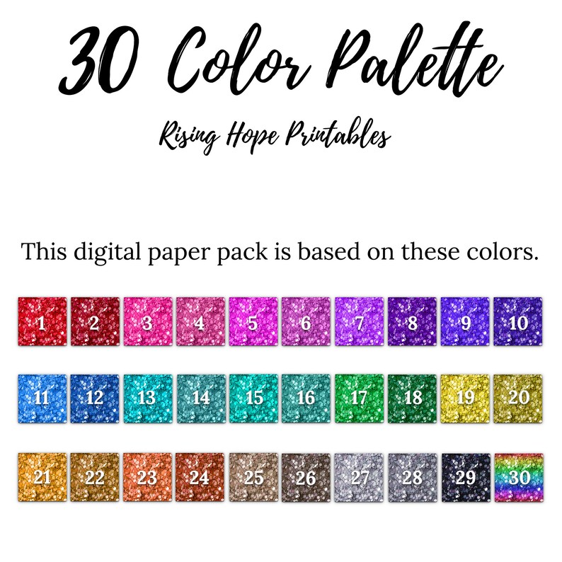 Glitter Music Notes Digital Paper INSTANT DOWNLOAD, 12x12 Glittery ...