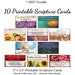10 Mini Floral Printable Scripture Cards -floral Collection #1- INSTANT ...