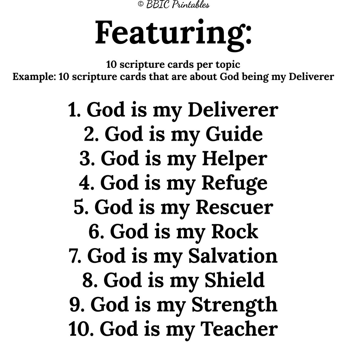 100 Scripture Cards Who God is to Me DOWNLOAD 2x3.5 40% OFF | Etsy