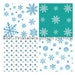 Snowflake Digital Paper- INSTANT DOWNLOAD, 12x12 Printable Glittery ...