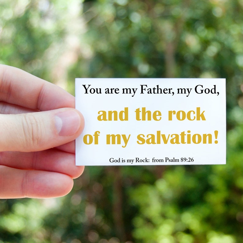 10 God is My Rock Printable Scripture Cards -C1- INSTANT DOWNLOAD, God ...