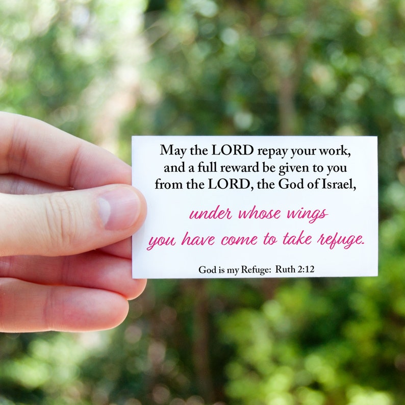 10 God is My Refuge Printable Scripture Cards C1 INSTANT DOWNLOAD, God ...