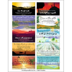 10 Travel Printable Scripture Cards -collection #1- INSTANT DOWNLOAD ...