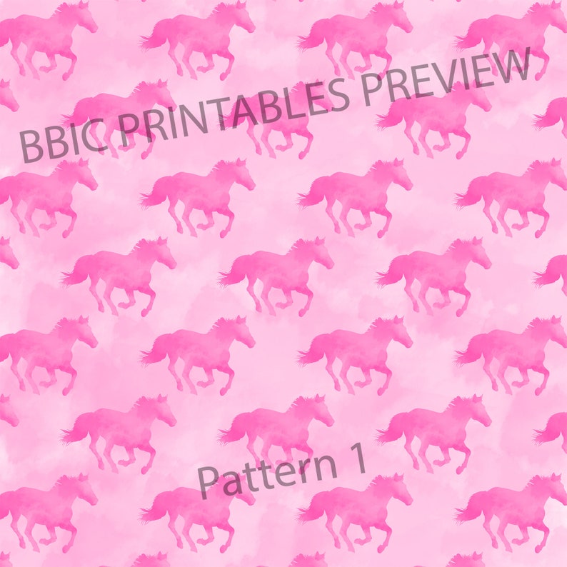 Watercolor Horse Digital Paper INSTANT DOWNLOAD 12x12 15 | Etsy