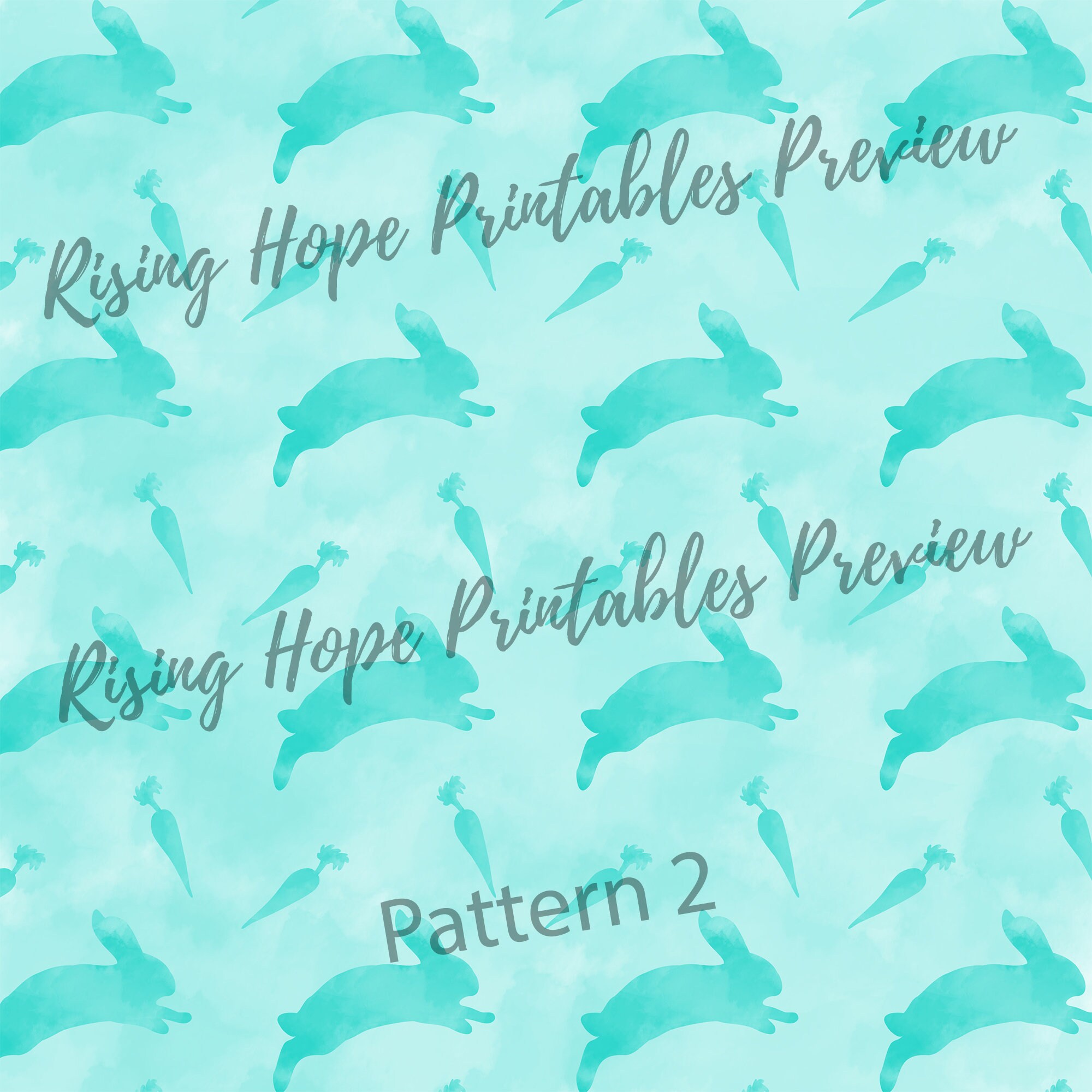 Watercolor Rabbit Digital Paper INSTANT DOWNLOAD 12x12 - Etsy