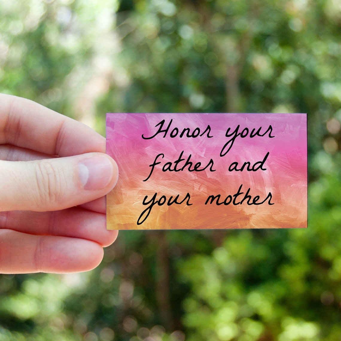 10 Commandments Printable Scripture Cards collection 1 INSTANT DOWNLOAD ...