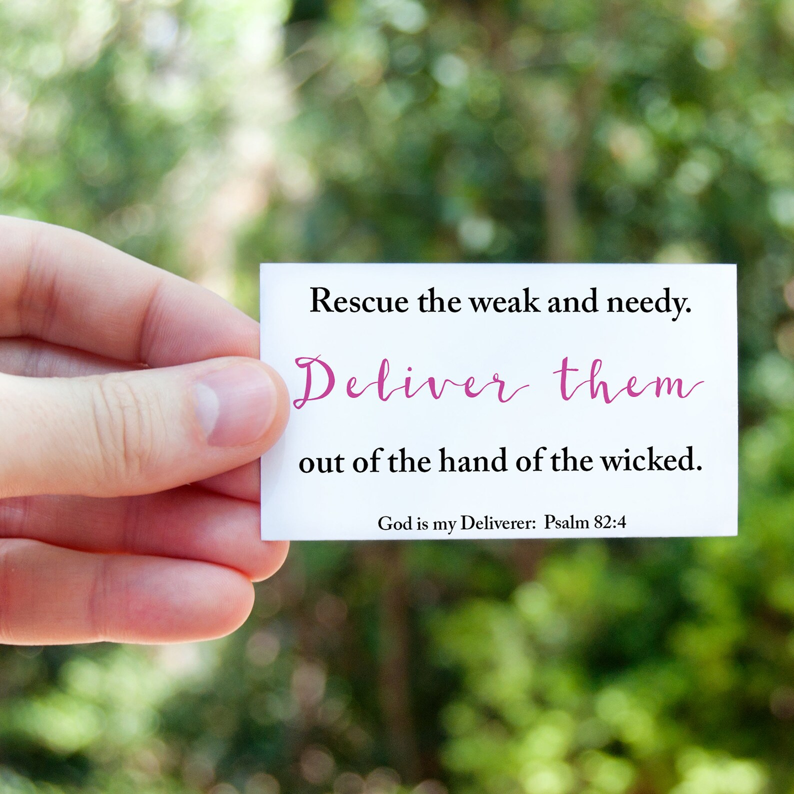10 God is My Deliverer Printable Scripture Cards -C1- INSTANT DOWNLOAD ...