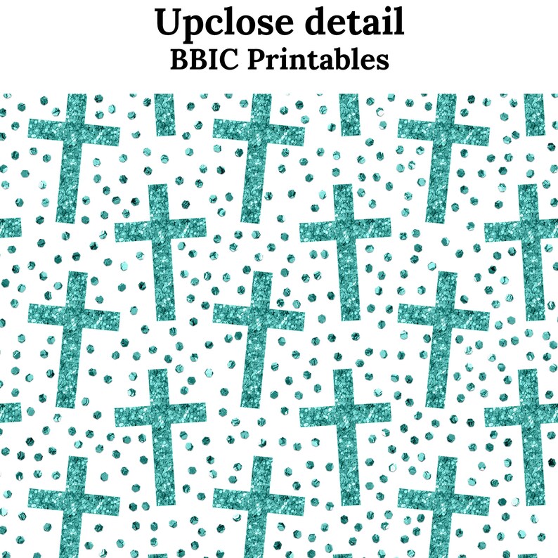 Glitter Cross Digital Paper INSTANT DOWNLOAD, Glittery Cross Christian ...