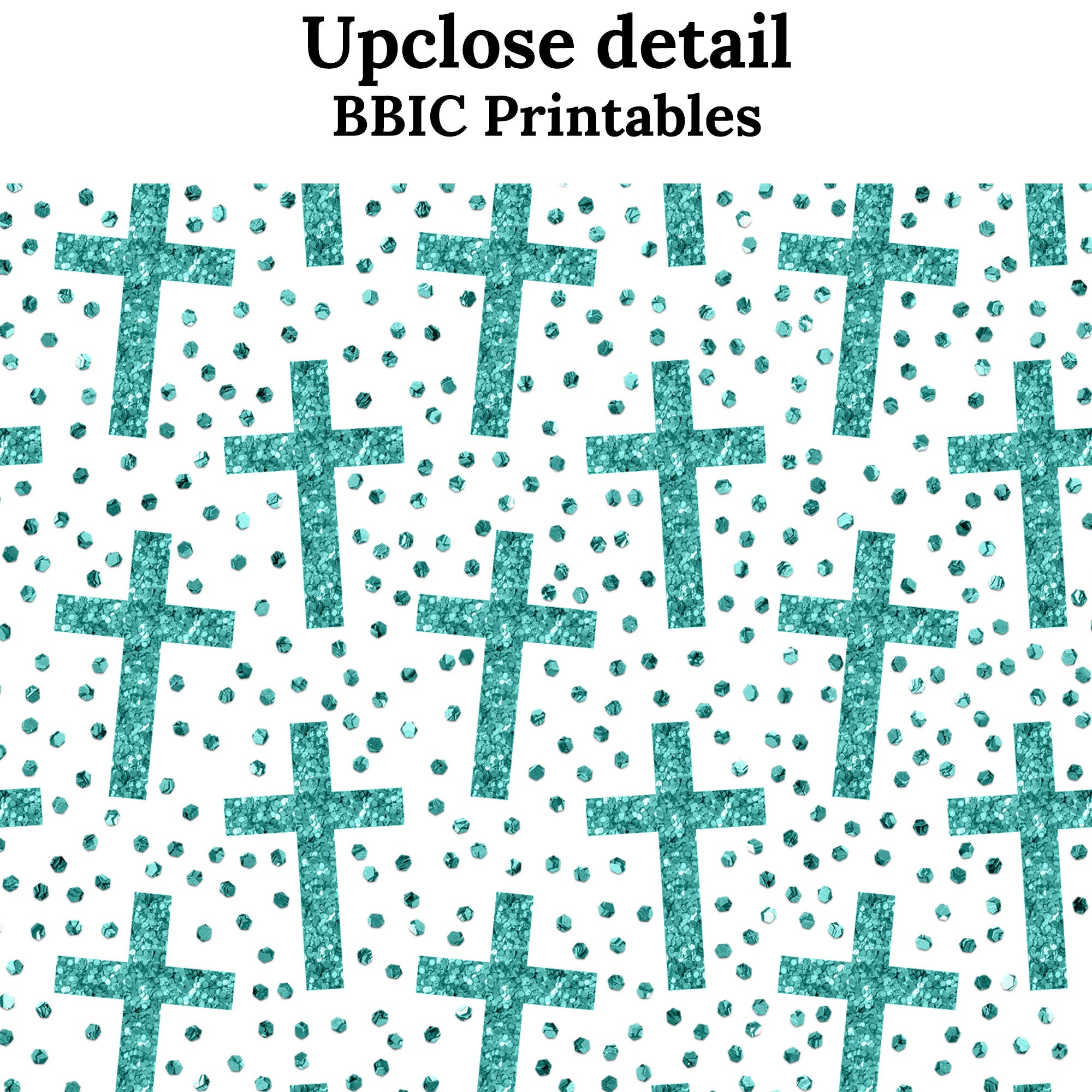 Glitter Cross Digital Paper INSTANT DOWNLOAD, Glittery Cross Christian ...