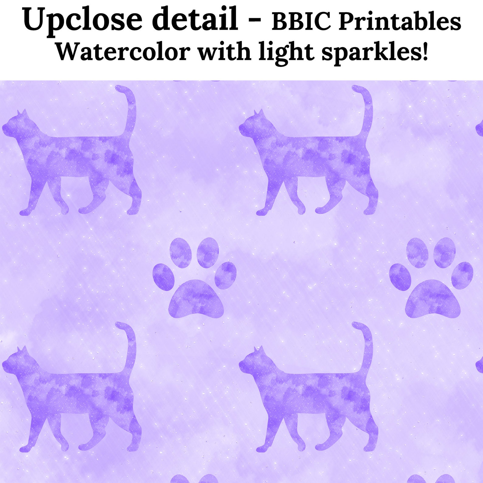 Watercolor Cat Digital Paper INSTANT DOWNLOAD 12x12 15 - Etsy