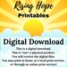 10 HOPE Printable Scripture Cards -#C1- INSTANT DOWNLOAD, Floral Flower ...