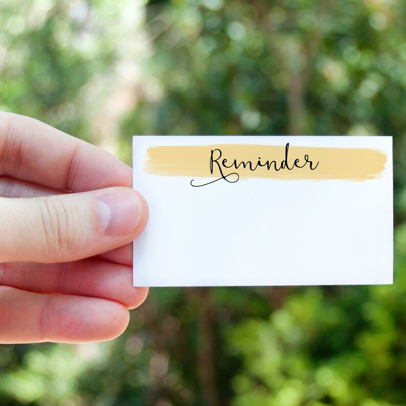Reminder Printable Mini Cards- DIGITAL DOWNLOAD, Reminder Appointment ...