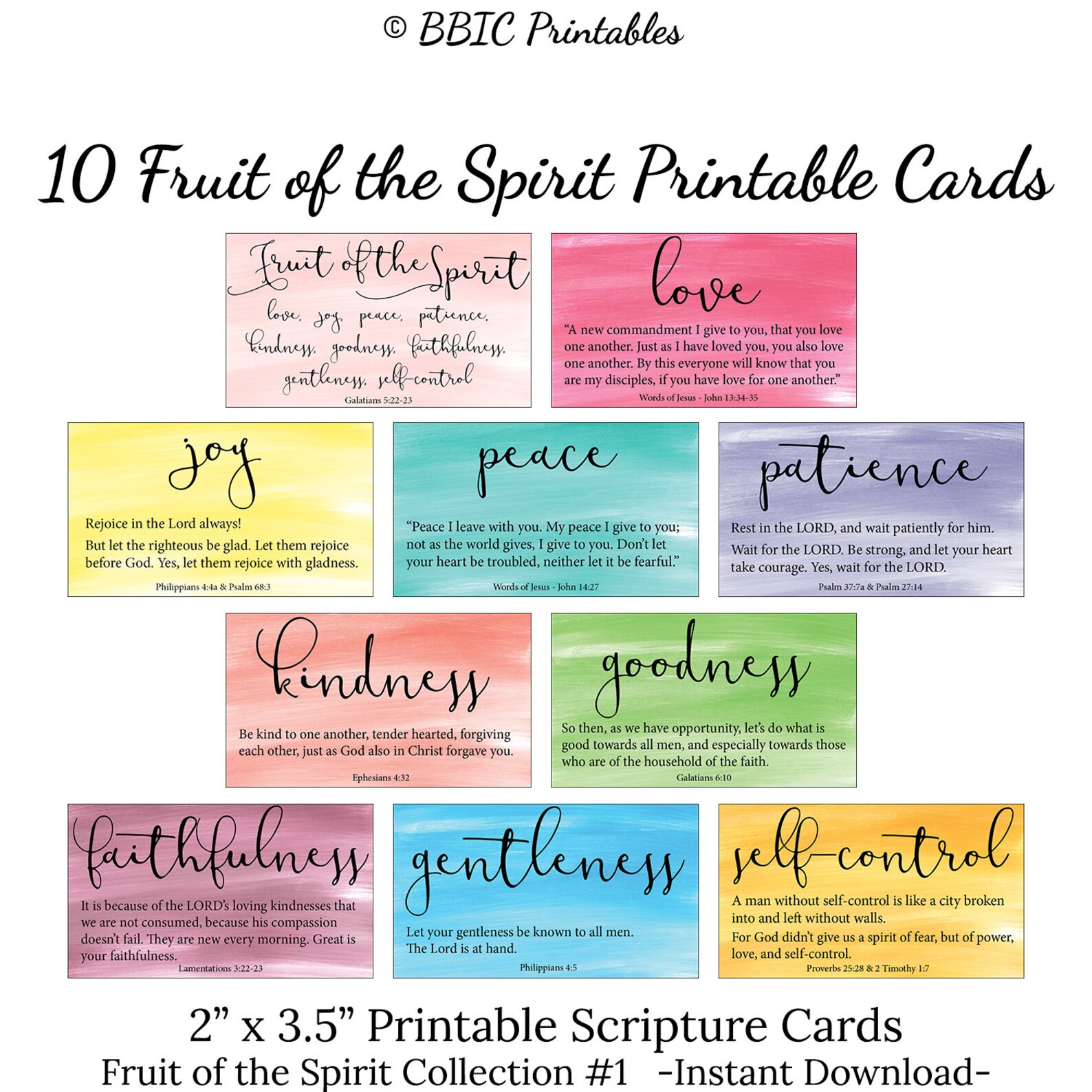 150 Scripture Cards Ultimate Collection DOWNLOAD 2x3.5 50% OFF ...