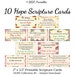 10 HOPE Printable Scripture Cards -#C1- INSTANT DOWNLOAD, Floral Flower ...