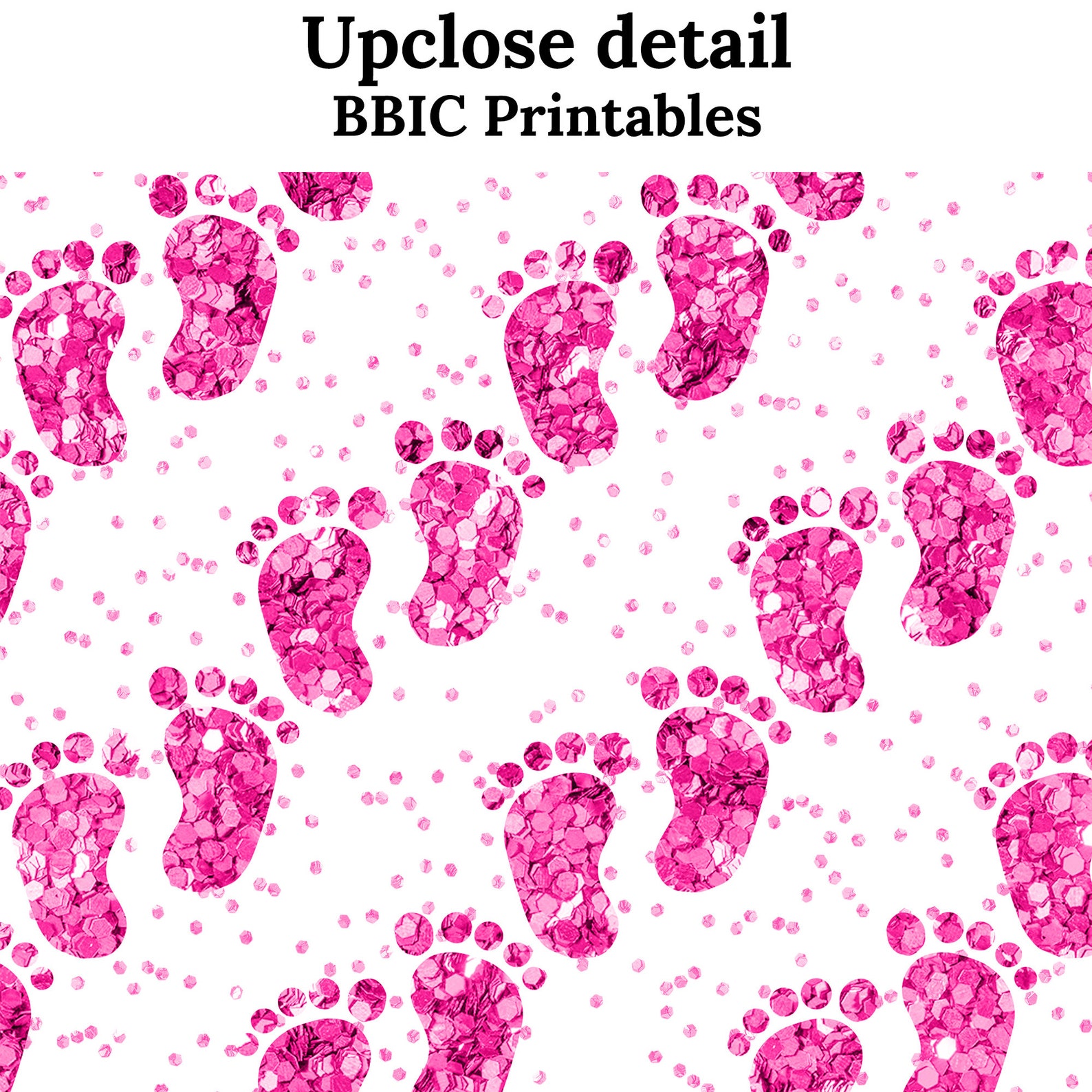 Glitter Foot Prints Digital Paper- INSTANT DOWNLOAD, 12x12 30 Colors ...