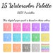 Watercolor Rabbit Digital Paper- INSTANT DOWNLOAD, 12x12 Watercolor ...