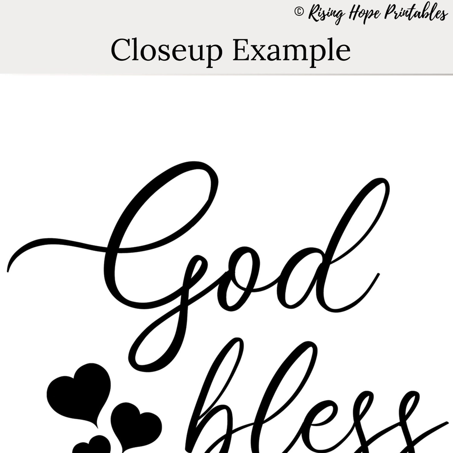 God Bless This Home Printable - INSTANT DOWNLOAD, Christian Hearts ...
