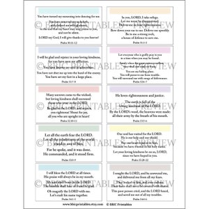 10 Personalizable Printable PSALM Scripture Cards -personalized ...