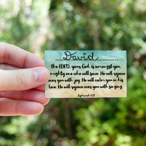 20 Personalized Printable Scripture Cards -personalized Collection #1 ...