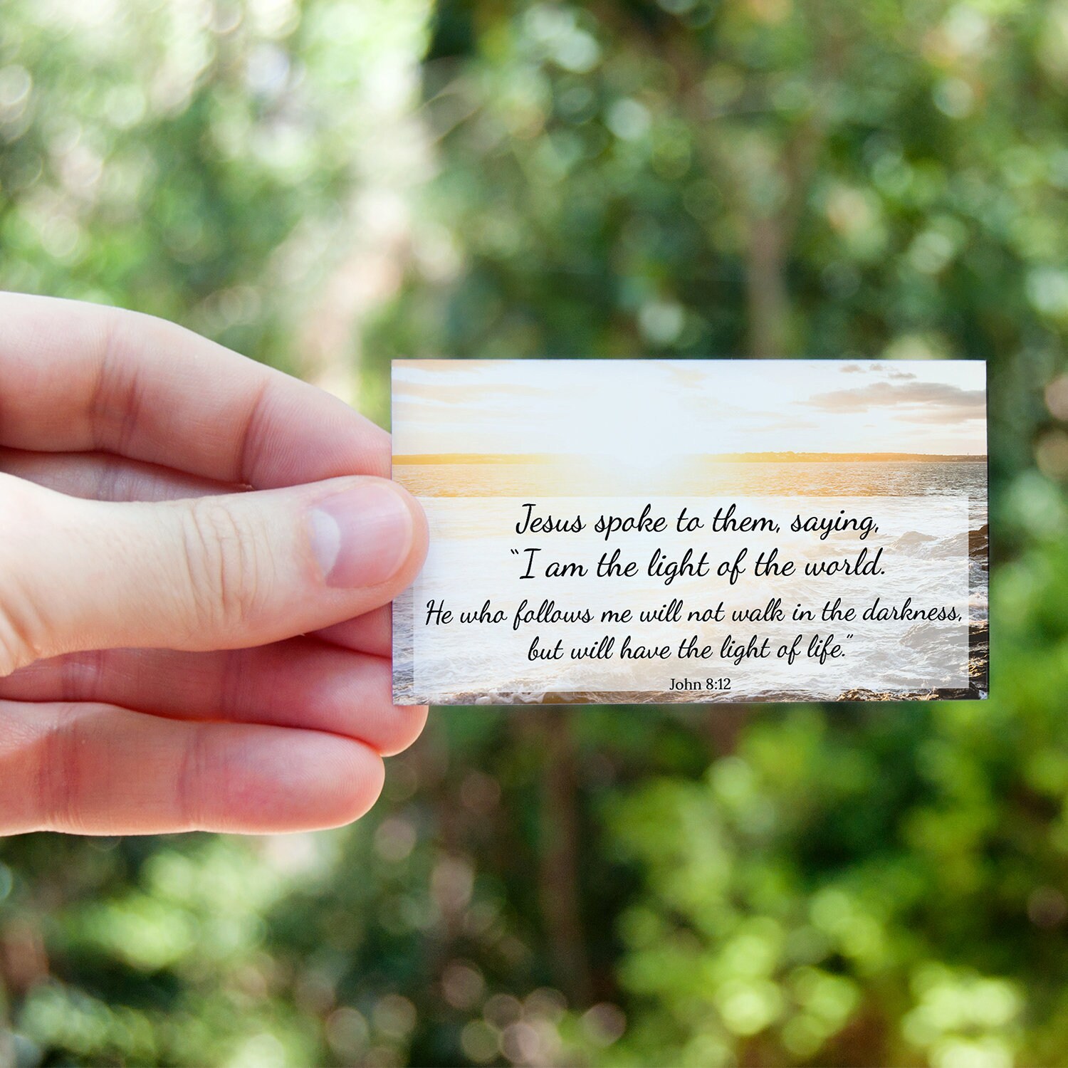10 Mini LIGHT Printable Scripture Cards -light Collection #1- INSTANT ...