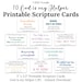 100 Scripture Cards Who God is to Me DOWNLOAD 2x3.5 40% OFF - Etsy