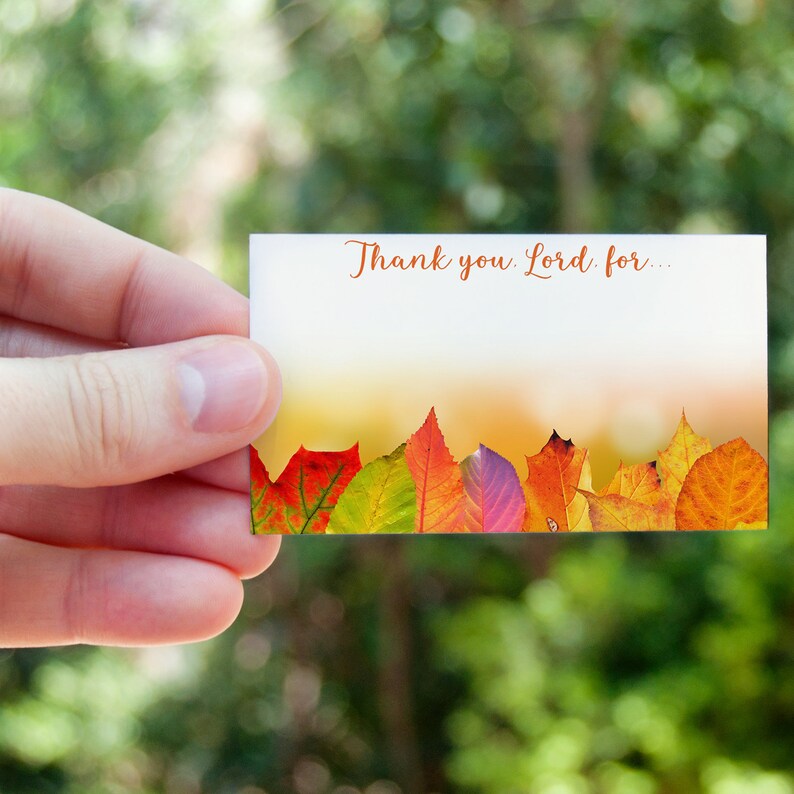 Thankful Printable Mini Cards INSTANT DOWNLOAD Digital - Etsy