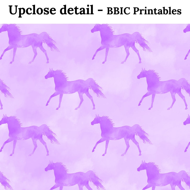 Watercolor Horse Digital Paper INSTANT DOWNLOAD 12x12 15 | Etsy