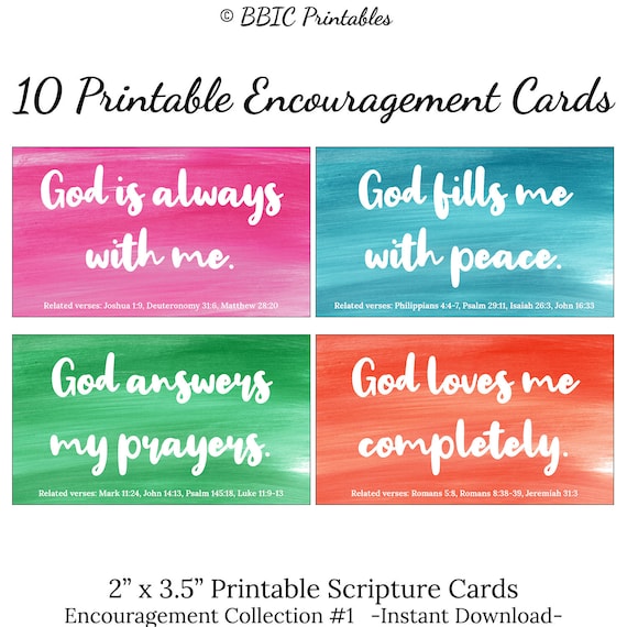 10 Printable Encouragement Cards encouragement Collection 1 | Etsy