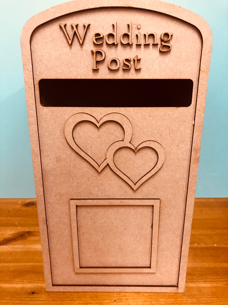 Hearts Wedding Post Box Wedding Day Card Holder Laser Cut - Etsy