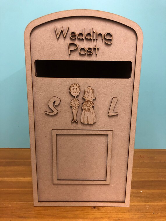 Wedding Post Box Wedding Day Card Holder Laser Cut Box for - Etsy