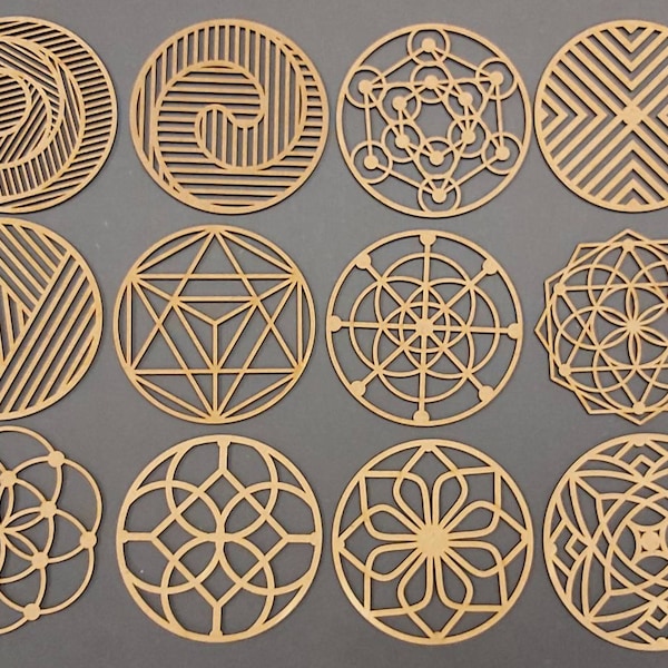 Laser Cut Wood Geometric Pattern - Etsy