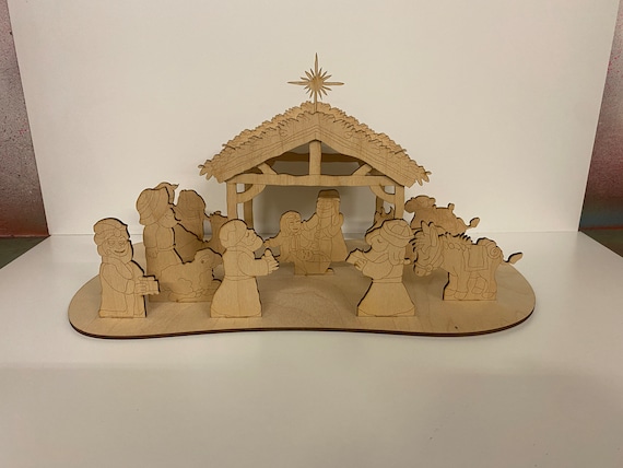 Nativity Scene Nativity Set Nativity Ornament Nativity Kit - Etsy