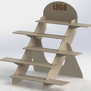 Offset Ladder Display Shelf: Collapsible Craft Fair Stand - Etsy