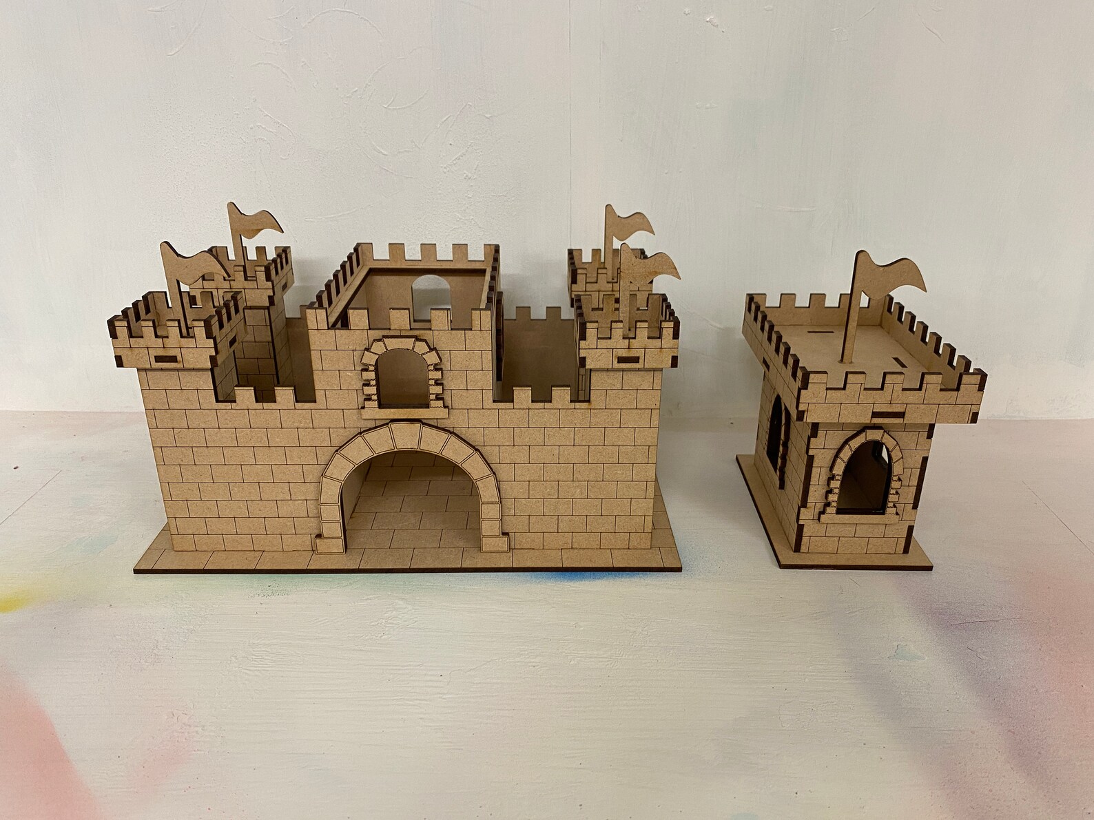 Wooden Castle Model Kit Laser Cut Knights Castle Build Your - Etsy UK