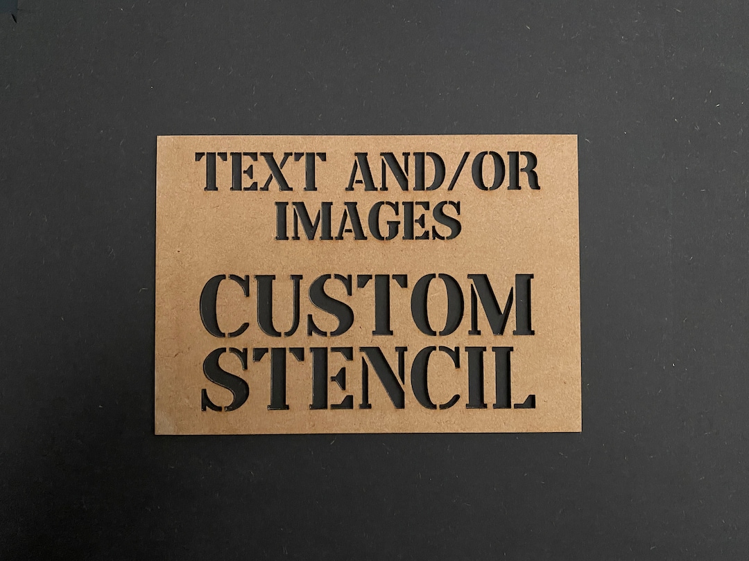 Personalized Word Stencil: Reusable Mylar, Acrylic, or MDF (A2, A1) - Etsy