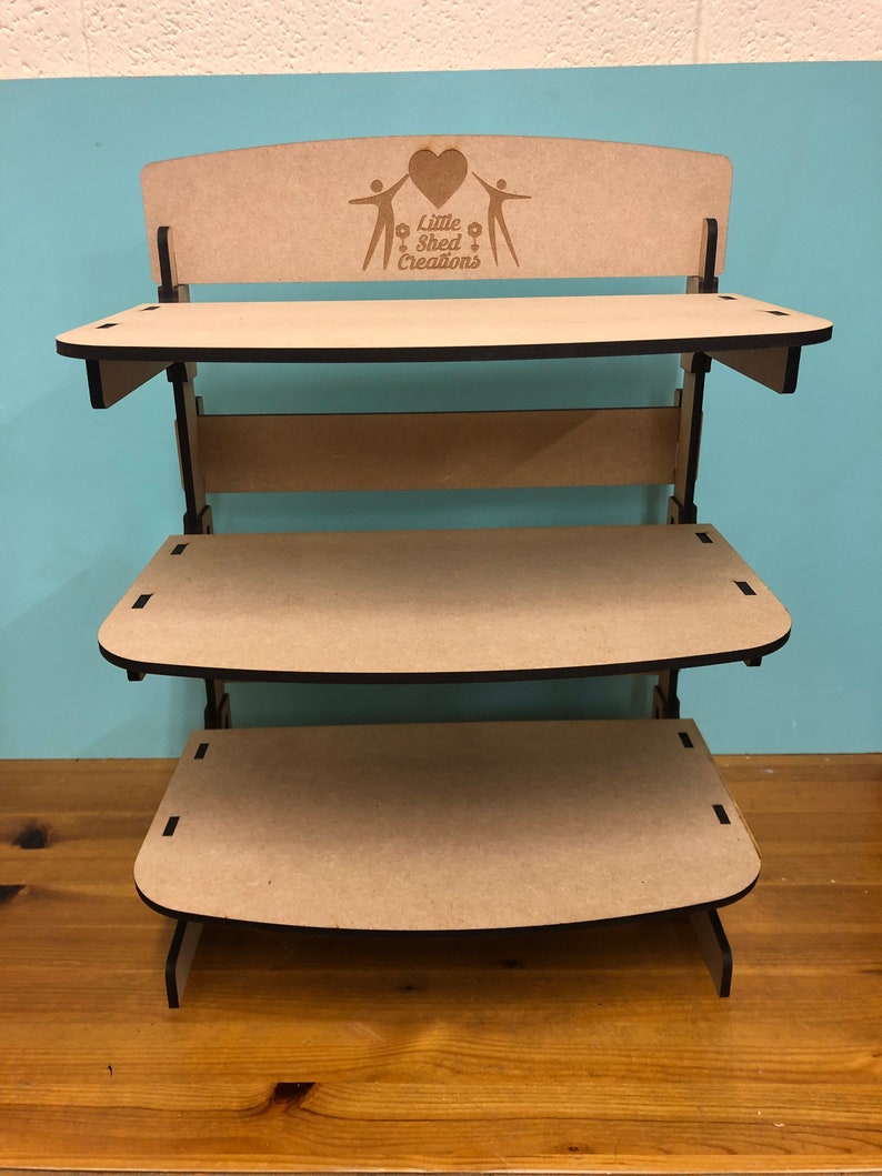 3 Shelf Collapsible Display Stand Etsy